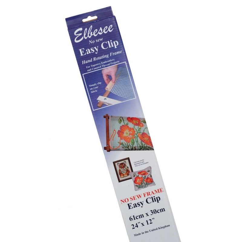 Elbesee Easy Frame 24in x 12in No Sew Rotating Tapestry Frame