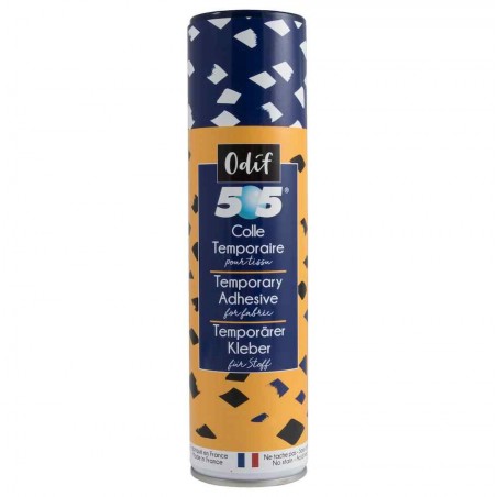 Odif 505 Temporary Fabric Adhesive Spray – Repositionable, Odourless 250ml