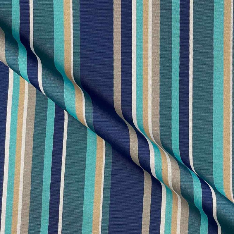 Outdoor Water Repellent Fabric - Whitley Bay Stripes UV & Weather Resistant