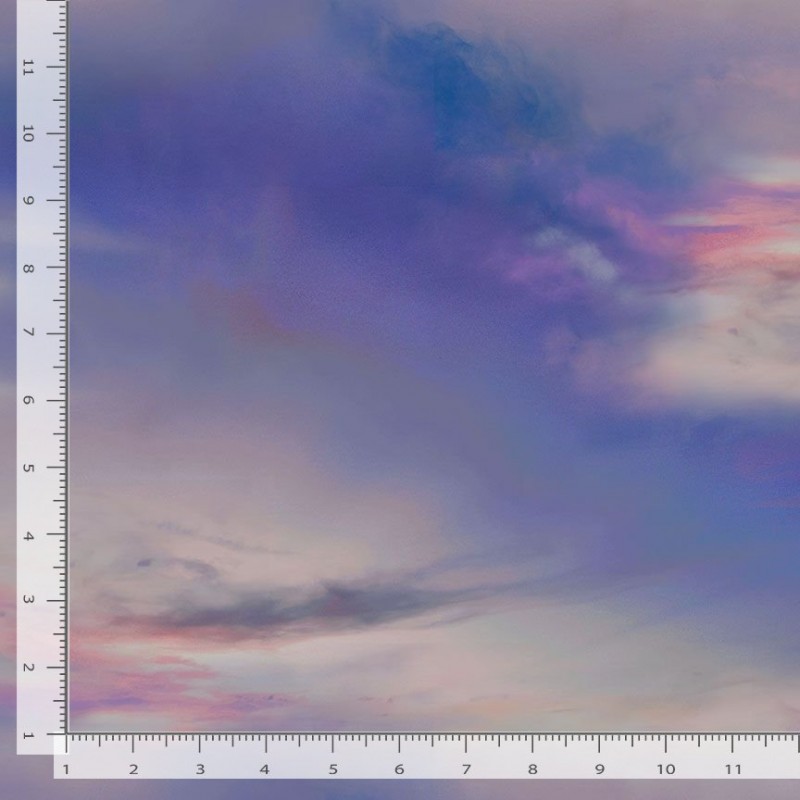 100% Cotton Digital Fabric Timeless Treasures Dreamy Sky – Sunset 112cm ...