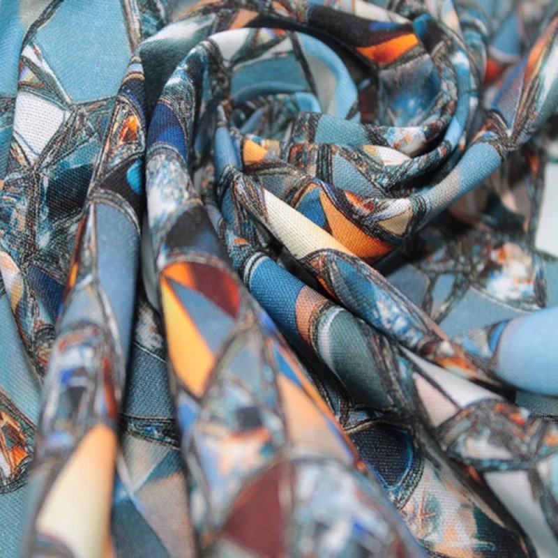 100% Digital Cotton Fabric | Little Johnny | 3D Mirror - Realistic ...