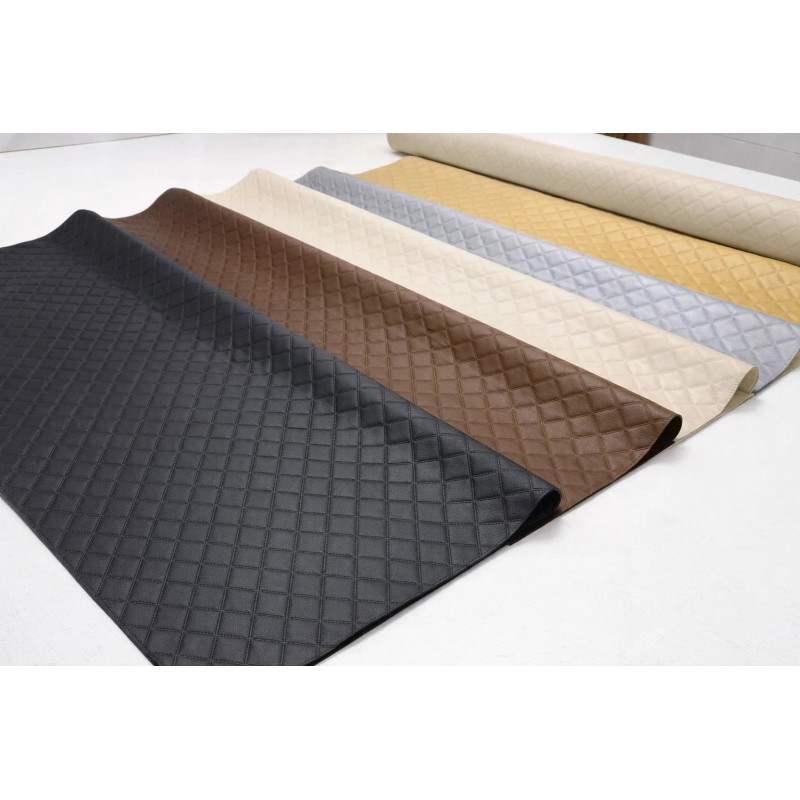Trellis Vinyl Leatherette Fabric Flame Retardant Upholstery 140cm