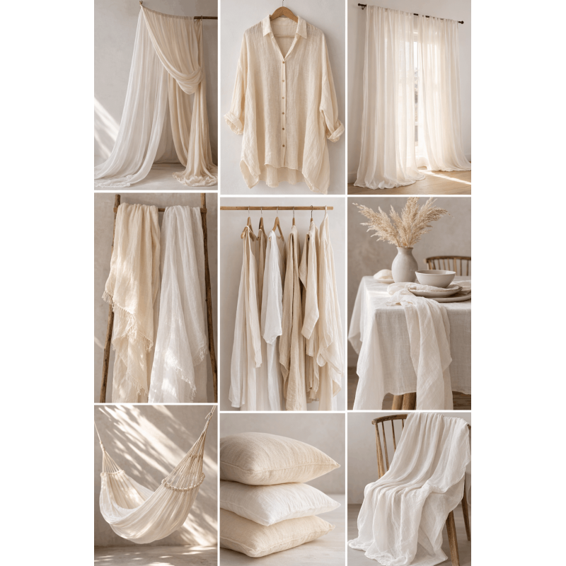 Egyptian Muslin Fabric 100% Cotton Draping Cheese Cloth Material