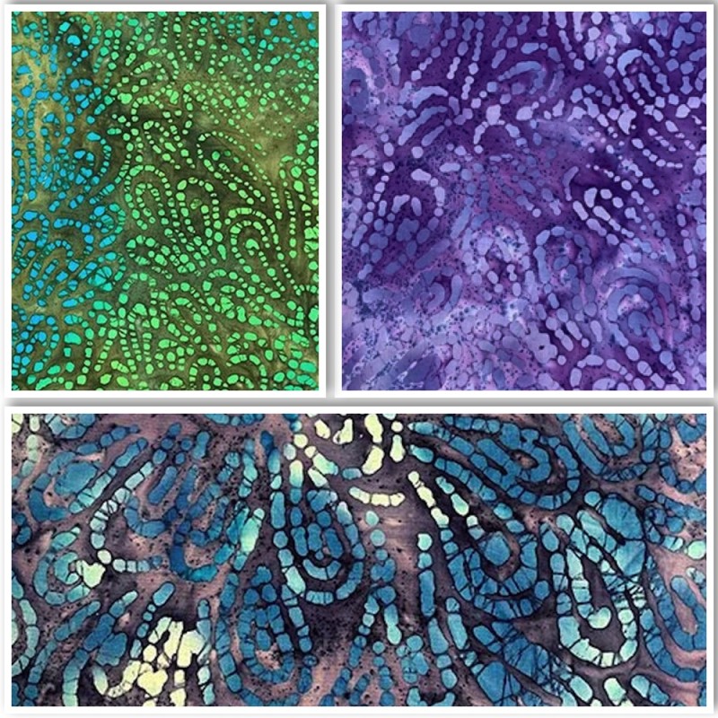 Batik Cotton Fabric John Louden Makassar Paisley Street 110cm Wide