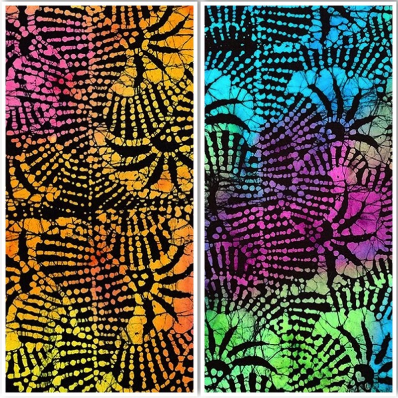 Batik Cotton Fabric John Louden Surakarta Sunburst Street110cm Wide