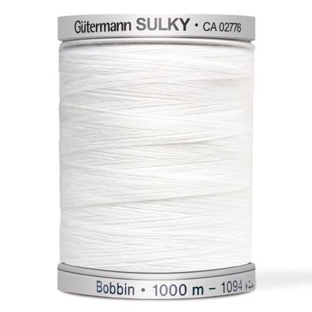 Gutermann Sulky Bobbin Thread 1000m Polyester Machine Embroidery Thread ...