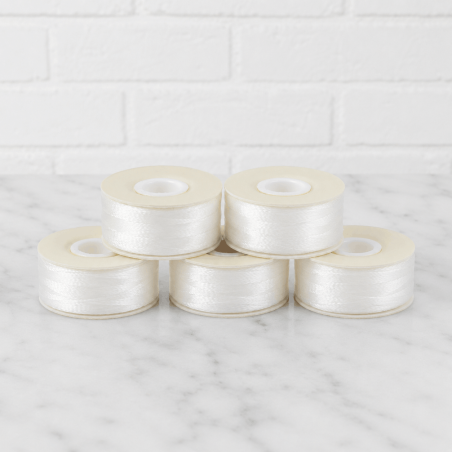 Gutermann Pre-Wound Bobbins 120m | Black or White Machine Embroidery ...
