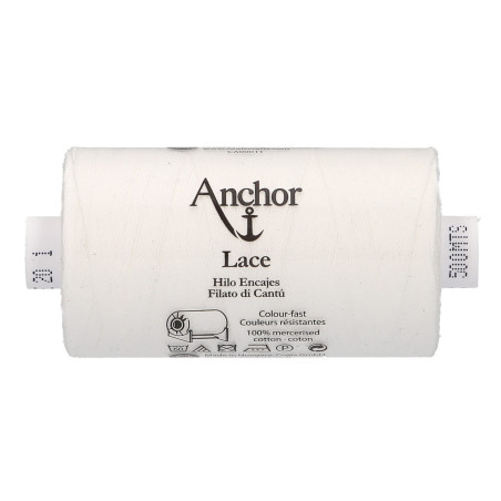 Anchor Lace 20 Cotton Thread 500m Spool for Lace Making & Crochet