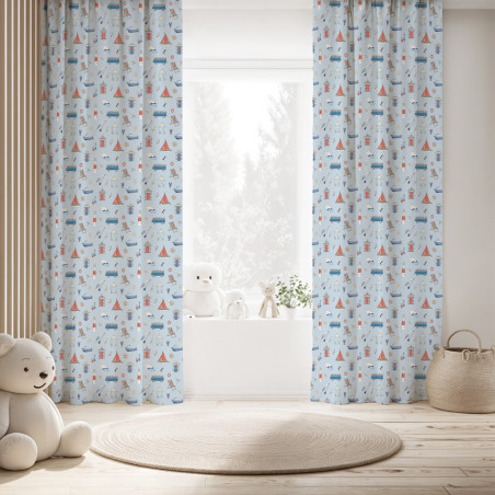 100% Cotton Fabric Emma Lawrence Designs Seaside Stories 140cm Wide
