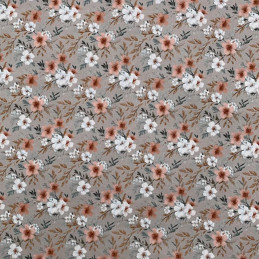 100% Cotton Poplin Fabric Rose & Hubble Nettleham Road Floral Blossom ...