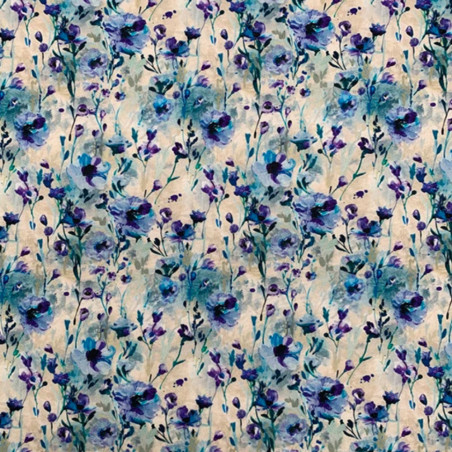 100% Cotton Poplin Fabric Rose & Hubble Nelson Street Floral Flowers ...