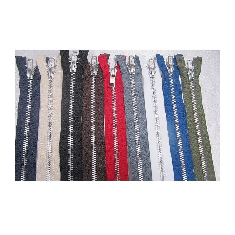 Metal Open End 71cm / 28" Zip Fastener YKK 9 Colours