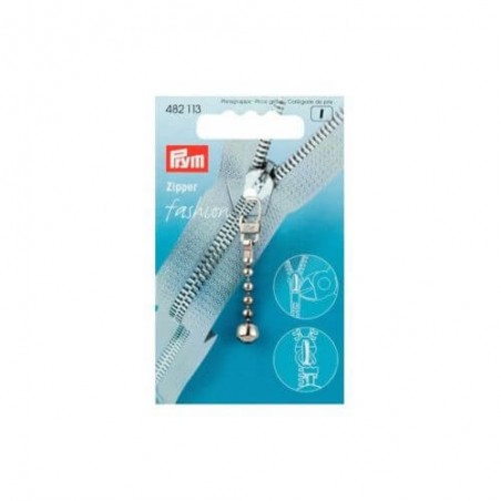Prym Fashion Zip Puller Ball Chain Coat / Jacket Zipper Pull