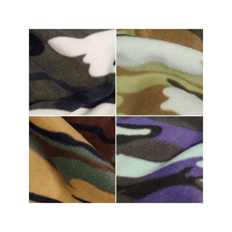 Polar Fleece Anti Pil Fabric Undercover Jungle Camouflage