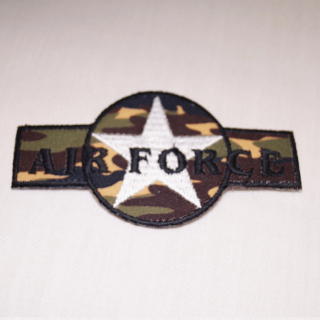 Air Force Star Embroidered Thermo Iron On Motif