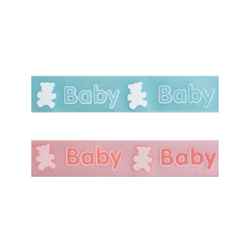 Celebrate Ribbon 25mm x 3m Baby & Teddy Bears Multi Colour