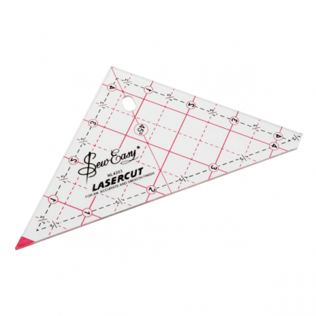 4.5\" Sew Easy Patchwork Quilting Ruler Template Triangle