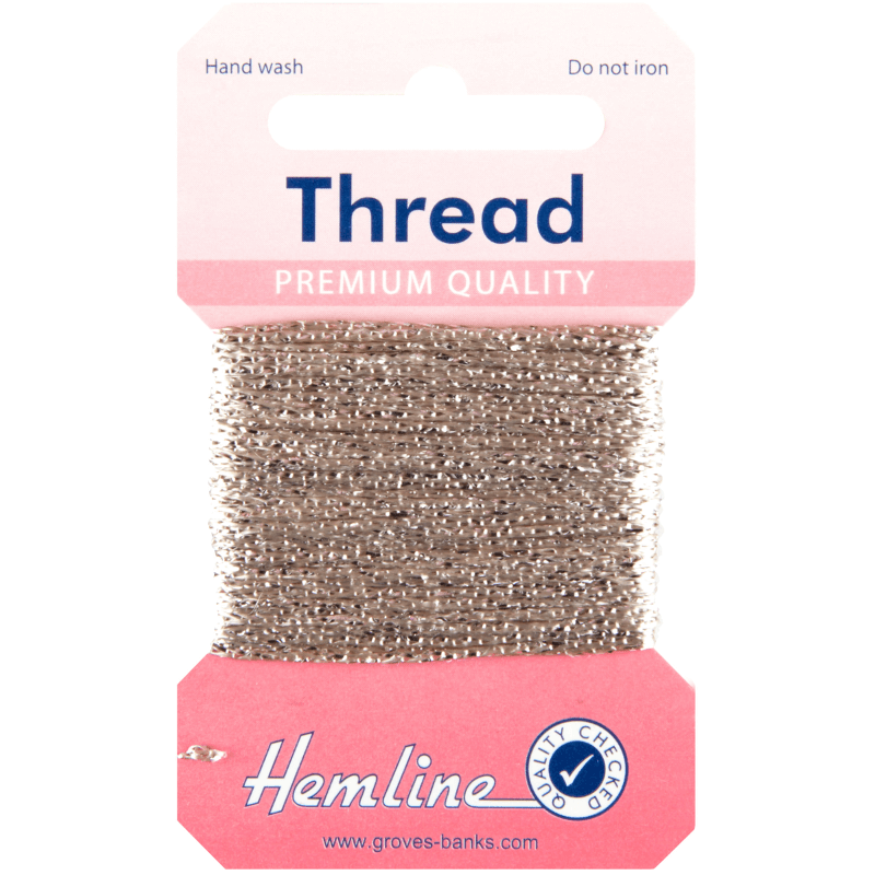 Hemline 10m Glitter Metallic Thread Premium Quality Festive Sparkle...