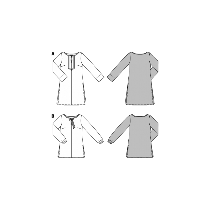 Misses Tunic or Blouse in Two Lengths Burda Sewing Pattern 6683