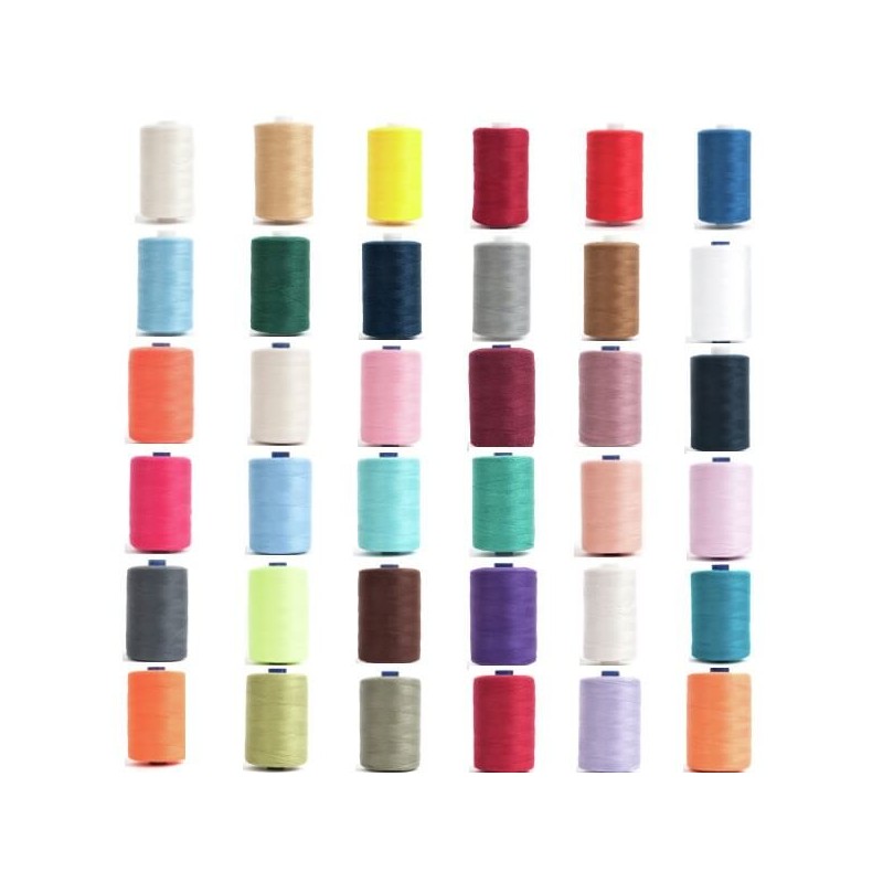 Hemline 1000m Overlocking and Sewing Thread Machine Or Hand Polyester