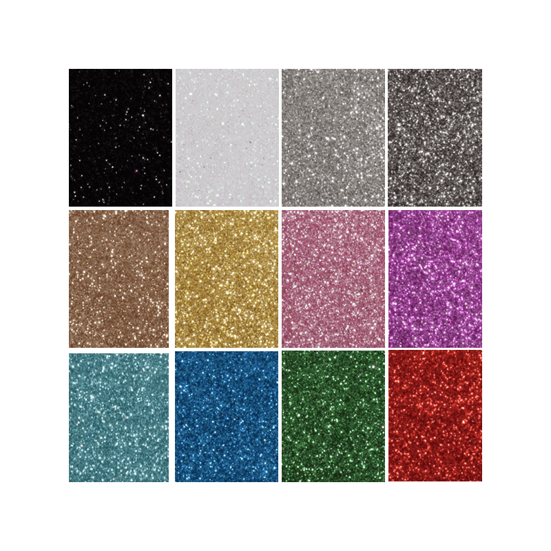 Glitter Felt Fabric X 2 Sheets 30 x 25cm Easy Cut Craft