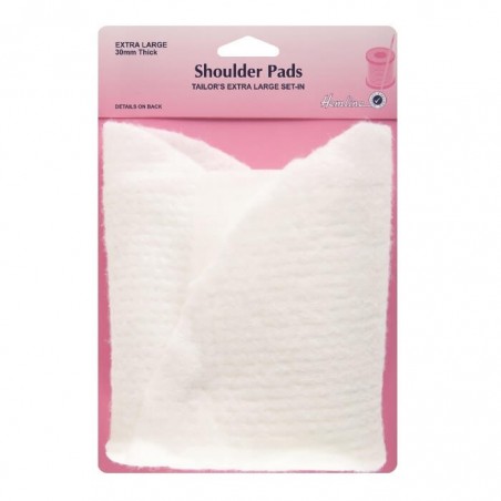 Hemline Shoulder Pads Tailor Set In Extra Large In White
