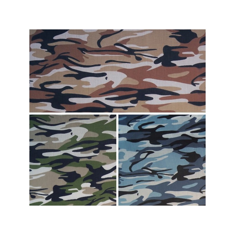 Polycotton Fabric Military Camouflage Army Urban
