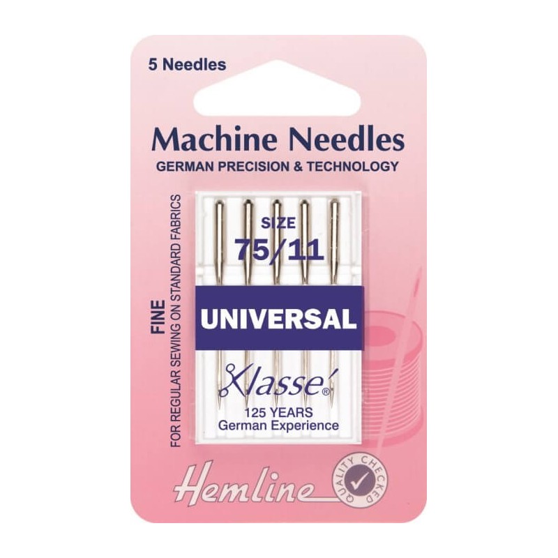 Hemline Universal Sewing Machine Needles Various Sizes And Types
