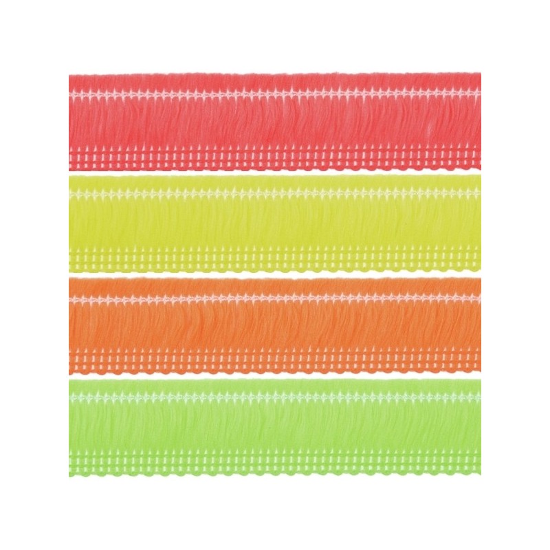 2m, 5m, 10m or 25m Neon Cut Fringe 23mm Upholstery Fringing Multipl...
