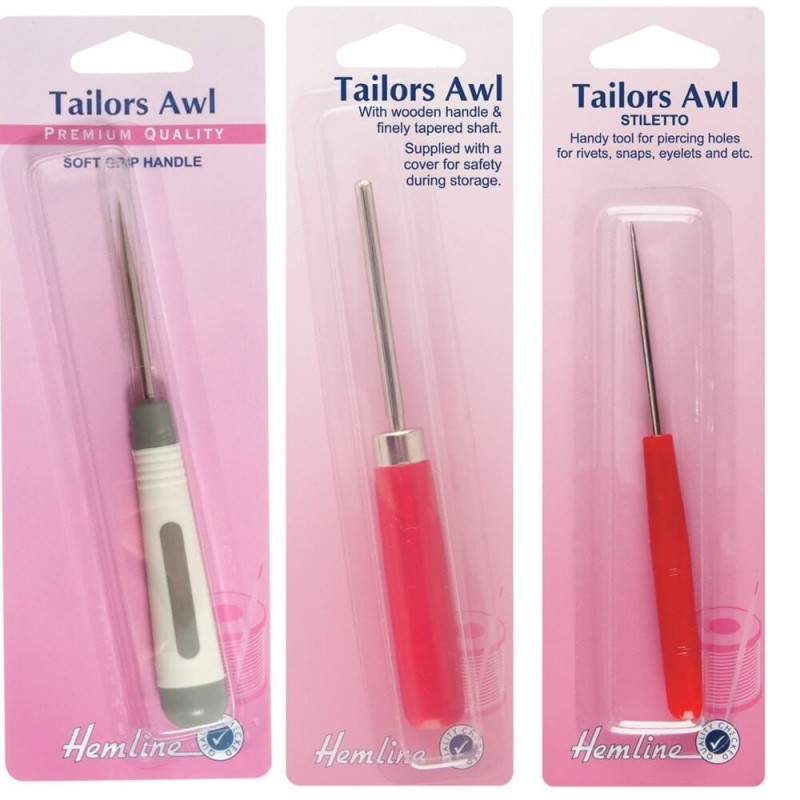 Hemline Sewing Tailors Awl Tool Selection