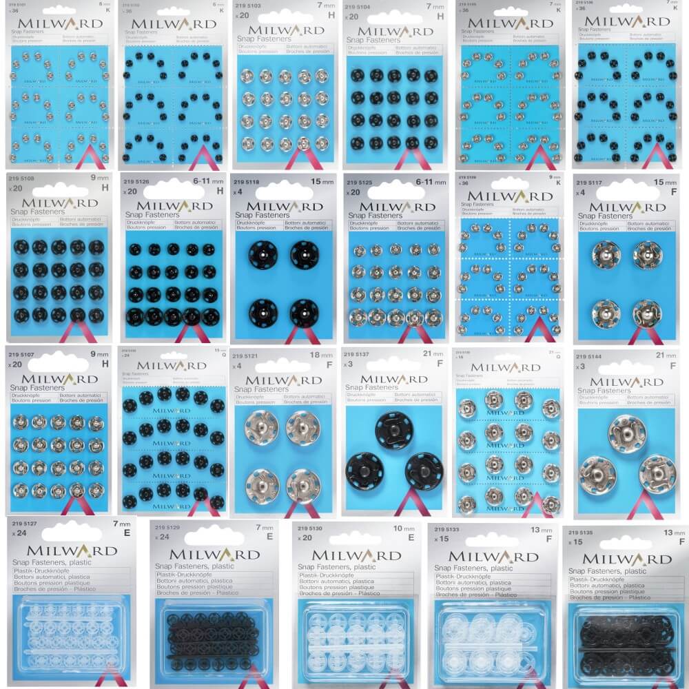 Prym Novelty Shaped Snap Press Fasteners Heart Shaped Plastic Press...