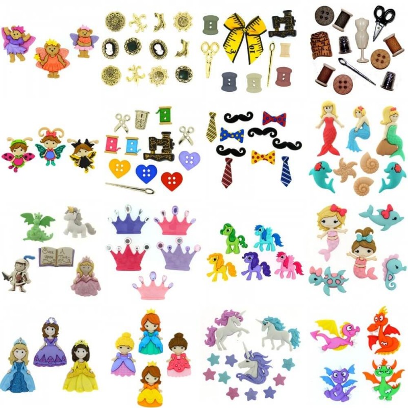 Dress It Up Novelty Button & Embellishment Collection Fantasy & Sew...