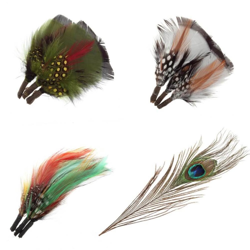 Assorted Plumes Feathers or Peacock Feather Trimits Decoration Craft