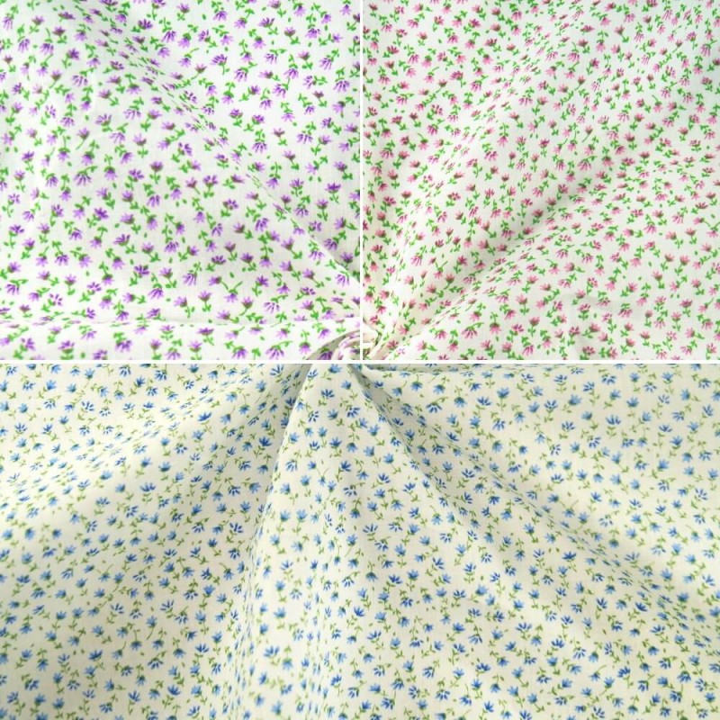 flowers floral roses polycotton fabric