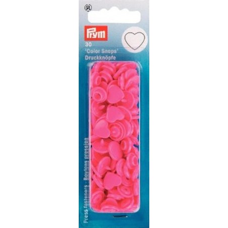 Prym Novelty Shaped Snap Press Fasteners Heart Shaped Plastic Press...
