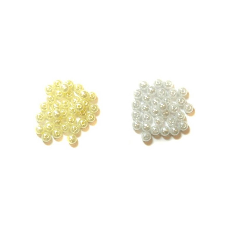 6mm Pearl Beads Plastic 7g Craft Factory
