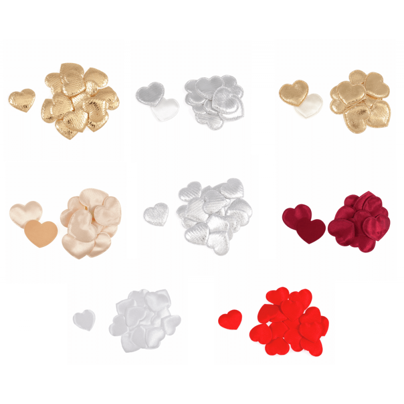 Trimits Padded Hearts Embellishments Scrapbooking Card Making Craft...