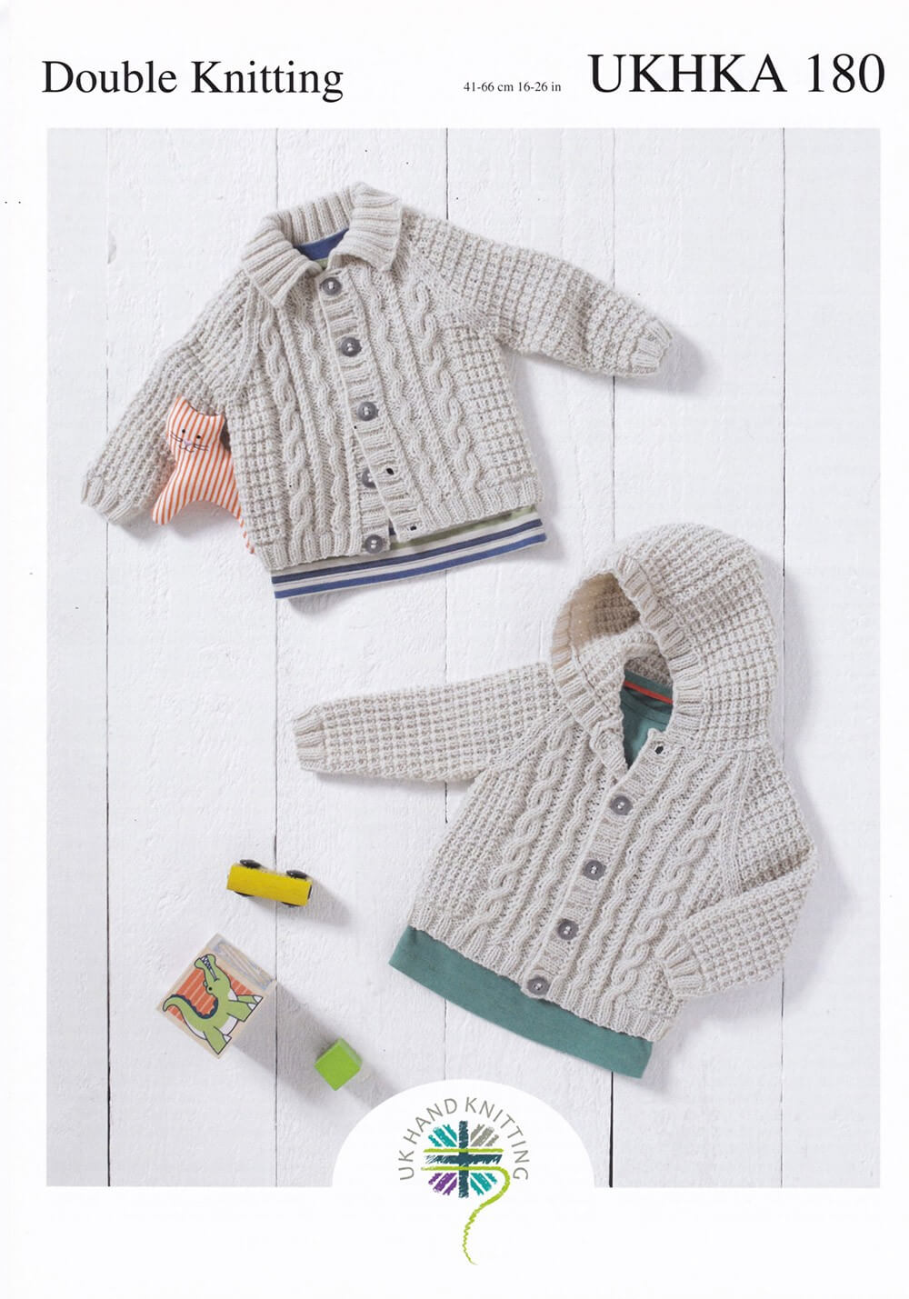 Knitting Pattern James C Brett UKHKA56 DK Baby Cardigan & Jumper