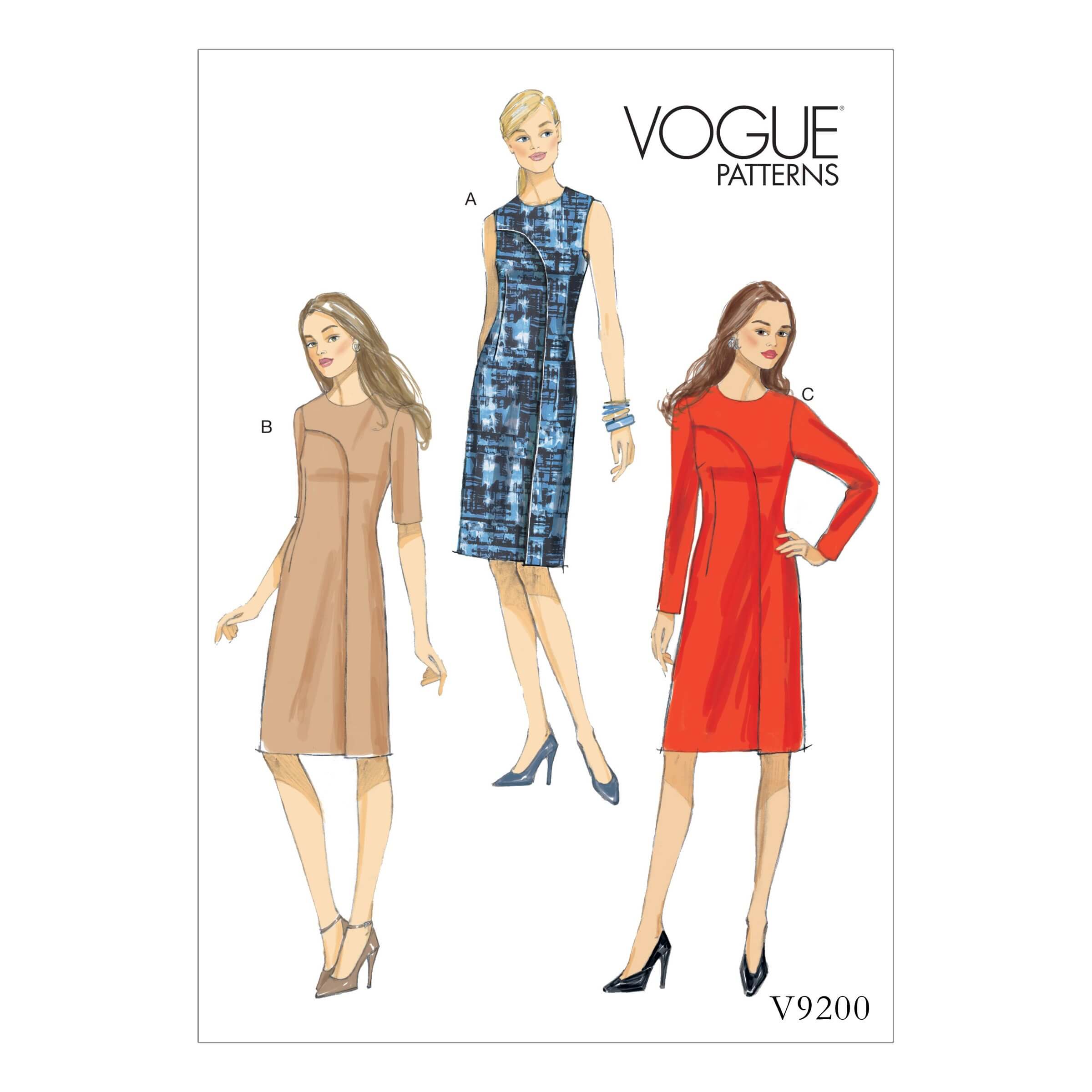 Vogue Sewing Pattern V1535 Women's Dress with Attached Cape