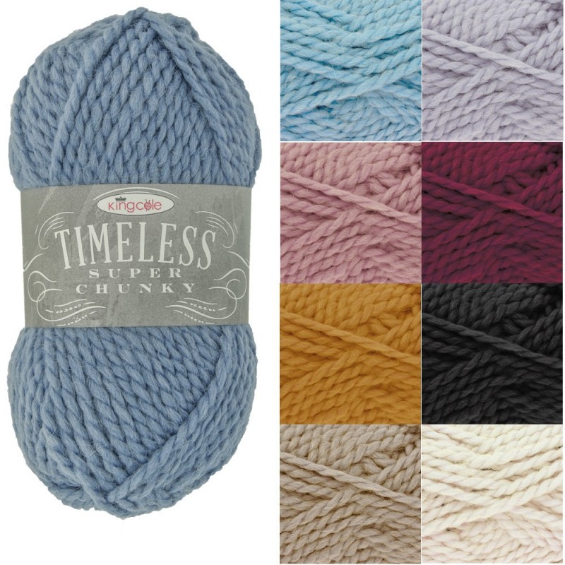 King Cole Chunky Tweed Knitting Yarn Acrylic Wool 100g Wool