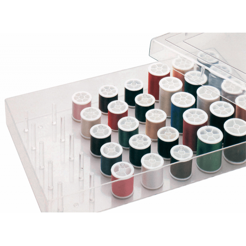 Hemline 40 Spool Thread Box Organiser Sewing Crafts Storage