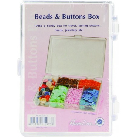 Hemline Storage Beads And Buttons Organiser