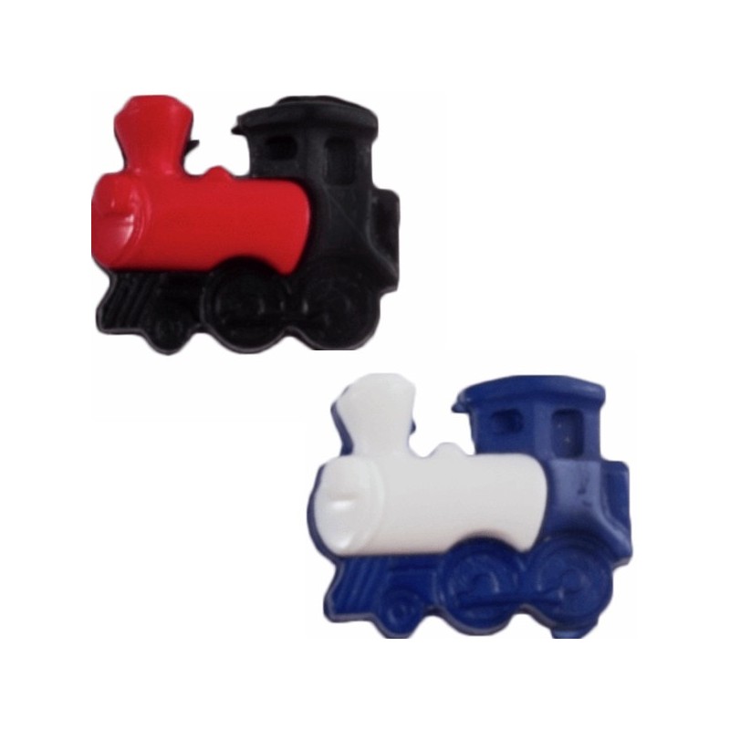 ABC Buttons 1 x 17mm Steam Train Button Nylon Shank 27 Lignes