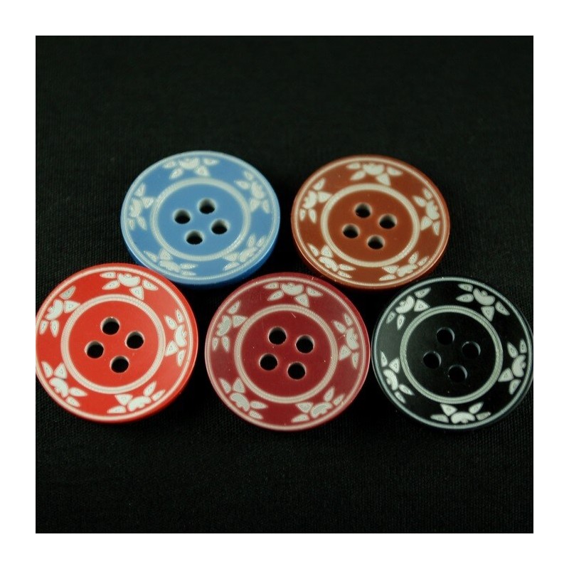 Matte Sunset 20mm Acrylic Plastic Buttons