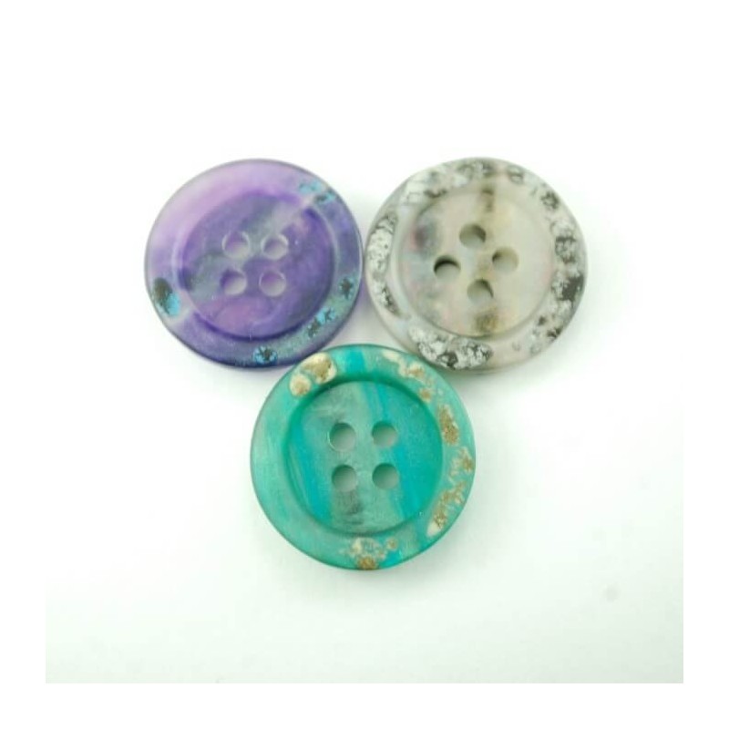 Enchanted Treasure 18mm Acrylic Plastic Buttons
