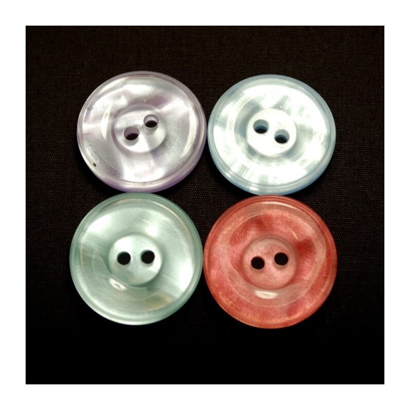 Magical Metallic 23mm Acrylic Plastic Buttons