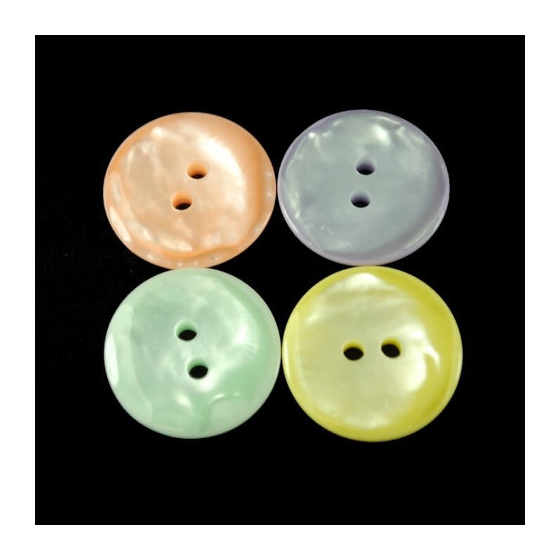 Scrunched Up Silk 20mm Acrylic Plastic Buttons