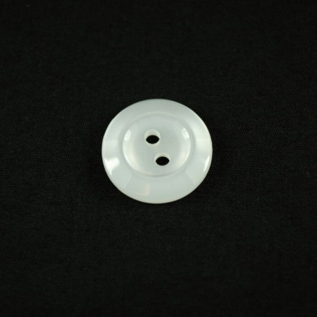 Clear Metallic White Round 17mm Acrylic Plastic Buttons