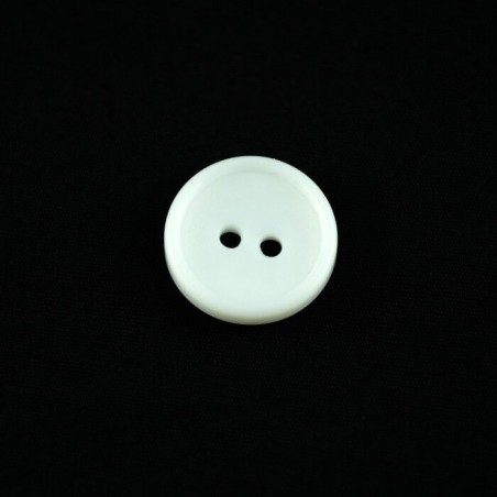 Classic Style White Textured 16mm Acrylic Plastic Buttons